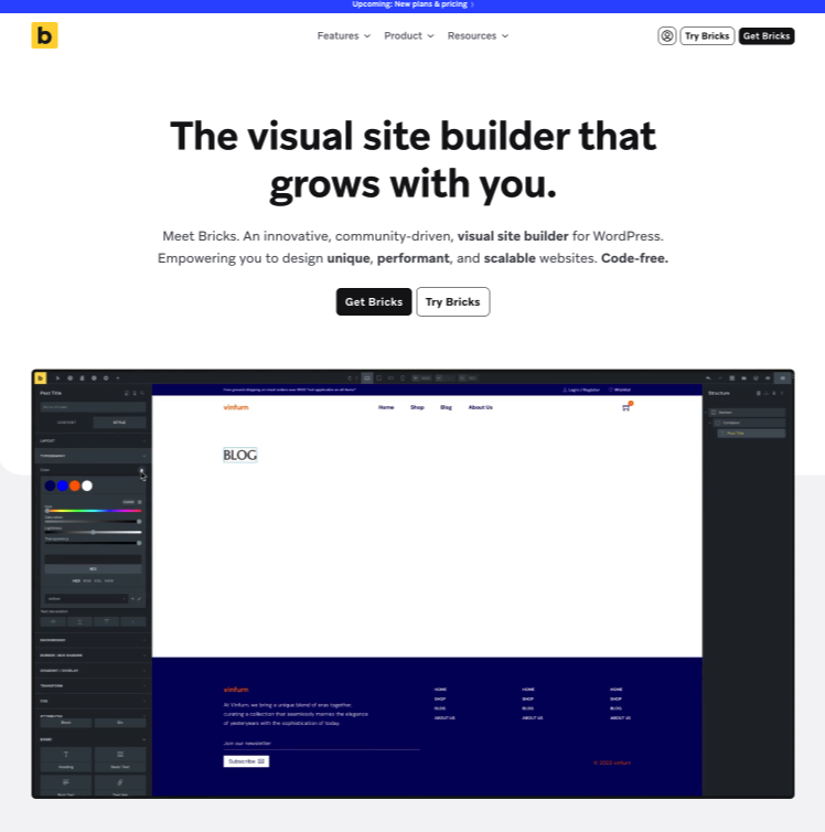 Bricks Builder announces new plans and pricing | WP BizDev